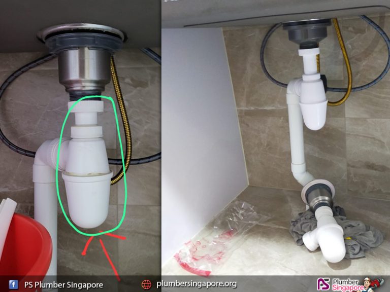 Supply and install bottom trap in Jervois Road | PS Plumber Singapore